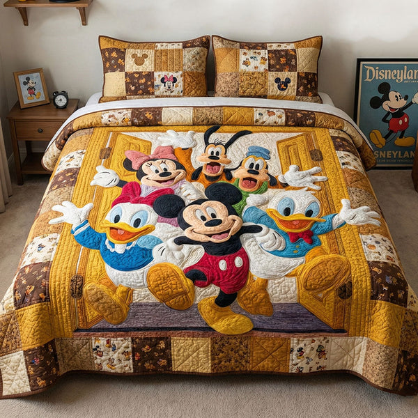 Timeless Fairytale Joy 3-Piece Quilted Bedding Set DMC0NT090 – Domacus